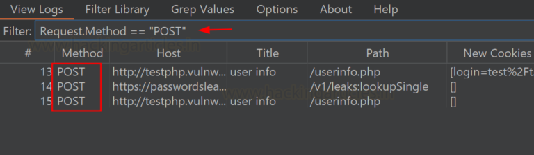 Burp Suite For Pentester Logger Hacking Articles
