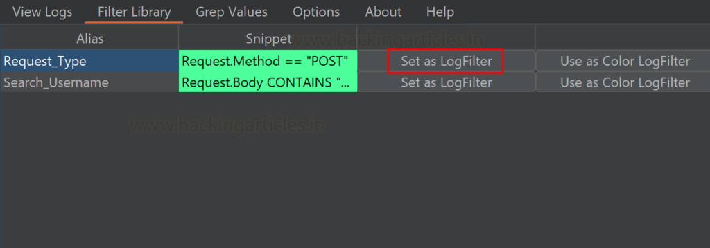 Burp Suite For Pentester Logger Hacking Articles