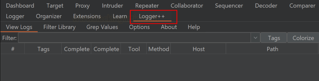 Burp Suite For Pentester Logger Hacking Articles